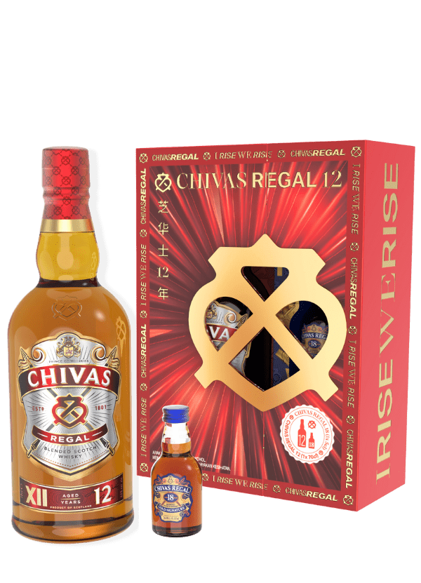 Chivas Regal 12 CNY 2025 Giftset (with Chivas 18 Miniature)
