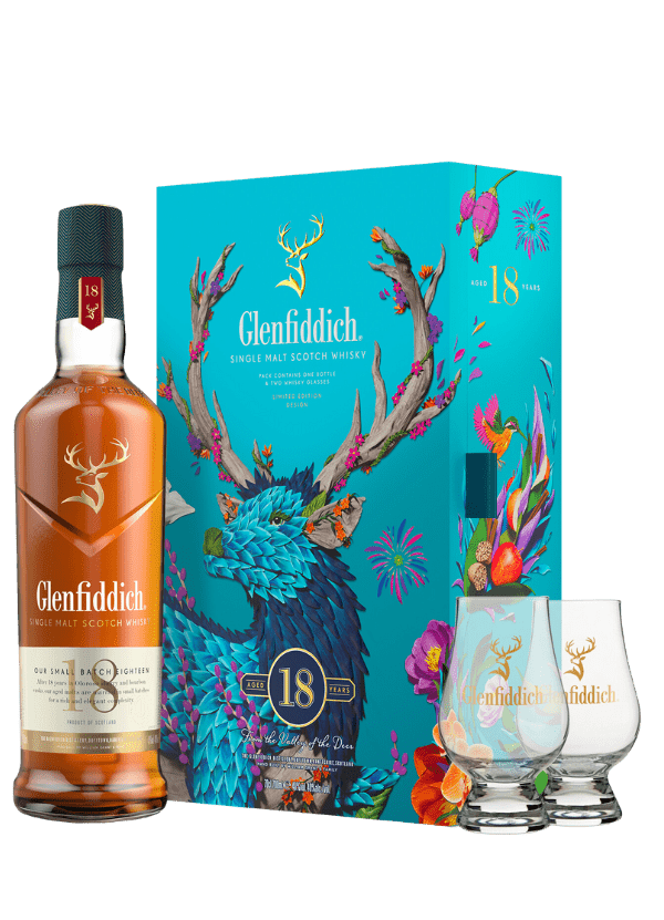 Glenfiddich '18 Years Old' Whisky CNY Gift Pack 2025